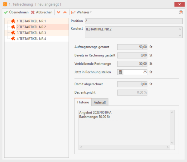 Abschlagsrechnung erstellen mit blue:solution - smarthandwerk